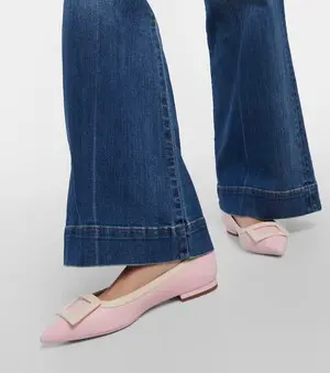 ROGER VIVIER Gommettine Ball Patent Leather Ballet Flats - Multicoloured