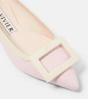 ROGER VIVIER Gommettine Ball Patent Leather Ballet Flats - Multicoloured