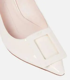 ROGER VIVIER Virgule Slingback Pumps - White