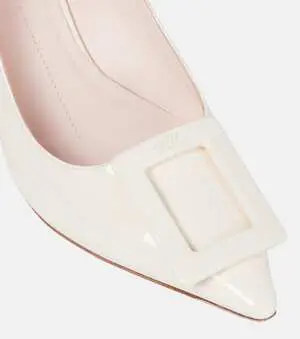 ROGER VIVIER Virgule Slingback Pumps - White