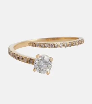Ileana Makri 18kt Yellow Ring With Diamonds - Gold