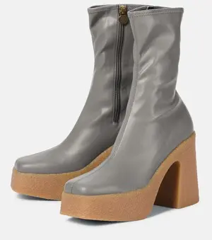 Stella McCartney Platform Ankle Boots - Grey