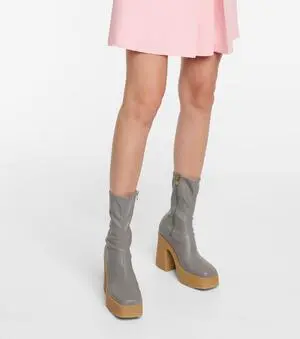 Stella McCartney Platform Ankle Boots - Grey