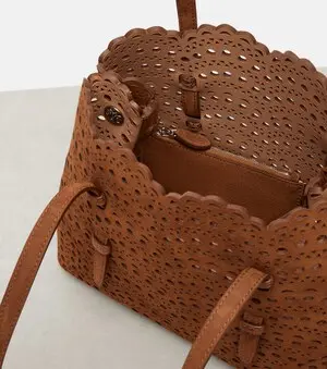 Alaïa Mina 25 Vienne Wave Leather Top-handle Bag - Brown