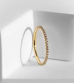 Ileana Makri 18kt Yellow Diamond Band Ring - Gold
