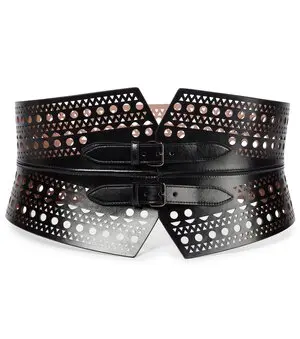 Alaïa Laser-cut Leather Belt