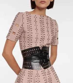 Alaïa Laser-cut Leather Belt