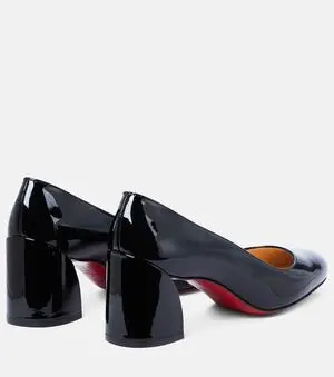 CHRISTIAN LOUBOUTIN Miss Sab 55 Patent Leather Pumps