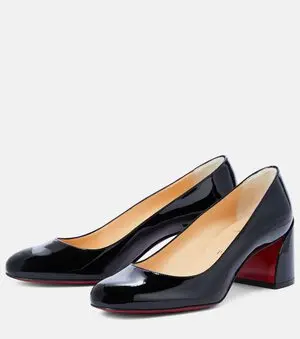 CHRISTIAN LOUBOUTIN Miss Sab 55 Patent Leather Pumps