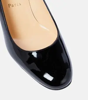 CHRISTIAN LOUBOUTIN Miss Sab 55 Patent Leather Pumps