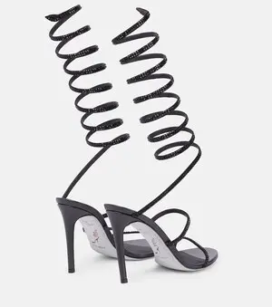 Rene Caovilla Cleo Embellished Sandals - Black
