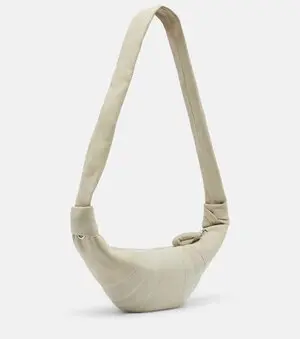 LEMAIRE Croissant Small Leather Shoulder Bag - Beige