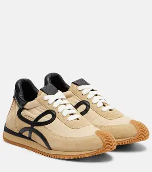 Loewe Flow Runner Suede Sneakers - Beige
