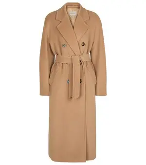 Max Mara Madame Wool-cashmere Coat - Brown