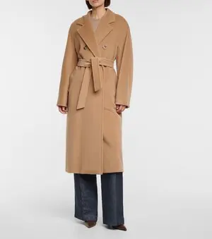 Max Mara Madame Wool-cashmere Coat - Brown