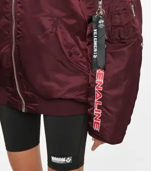Vetements X Alpha Industries Ma-1 Flight Jacket In Red - 40% Off