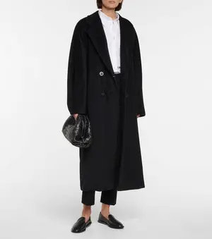Max Mara Madame Wool-cashmere Coat - Black