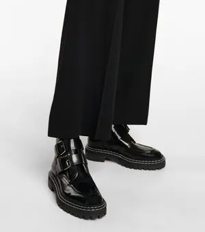 Proenza Schouler Leather Biker Boots
