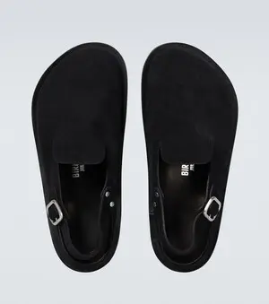 Jil Sander Birkenstock X Berlin Suede Mules In Black - 30% Off