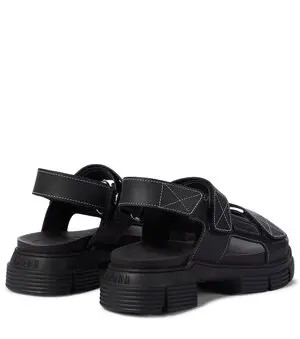 GANNI Recycled Rubber Trekking Sandals