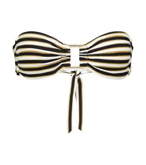 Melissa Odabash Angola Striped Bikini Top - Black