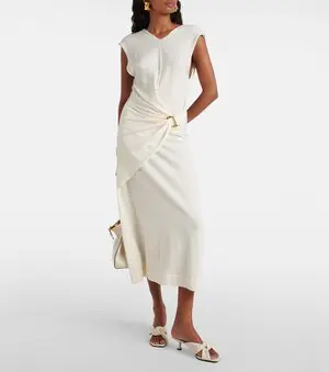 JIMMY CHOO Avenue 50 Leather Sandals - White
