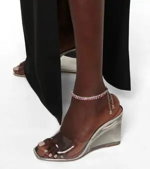 Amina Muaddi Tennis Crystal Anklet