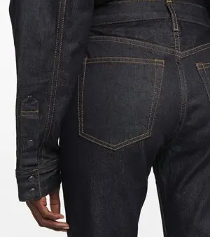 Wardrobe.NYC High-rise Straight Leg Jeans