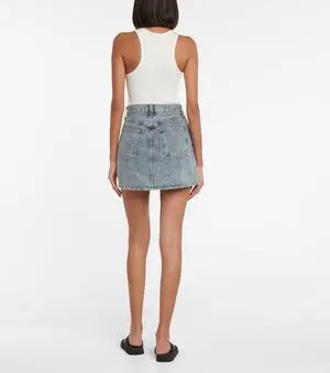 Wardrobe.NYC Mini Denim Skirt