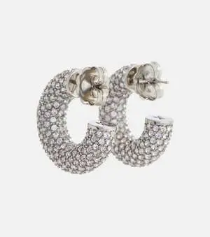 Amina Muaddi Cameron Mini Embellished Earrings