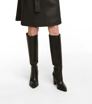 GIANVITO ROSSI Kerolyn 85 Leather Knee-high Boots