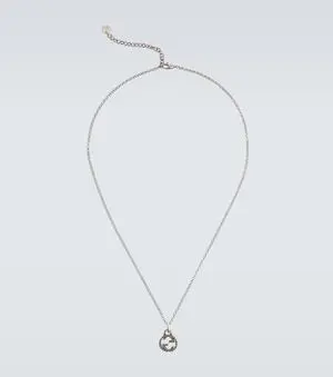Gucci Gucci Interlocking G Pendant Necklace Silver