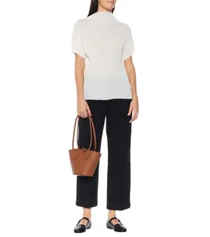 THE ROW Ava Leather Ballet Flats - Black