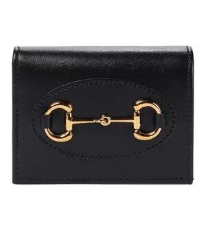 Gucci Horsebit 1955 Leather Wallet - Black