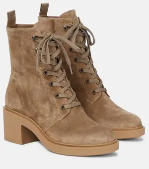 GIANVITO ROSSI Foster Suede Ankle Boots