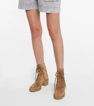 GIANVITO ROSSI Foster Suede Ankle Boots