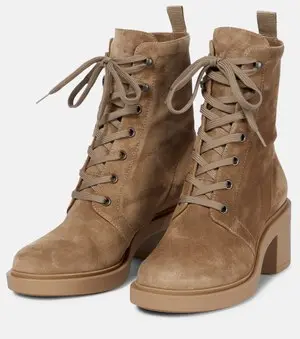 GIANVITO ROSSI Foster Suede Ankle Boots