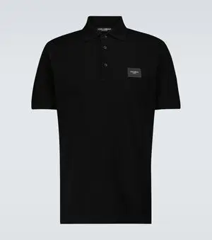 Dolce & Gabbana Short-sleeved Polo Shirt - Black