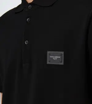 Dolce & Gabbana Short-sleeved Polo Shirt - Black