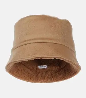 Max Mara Max Mara Fiducia Logo Bucket Hat Brown