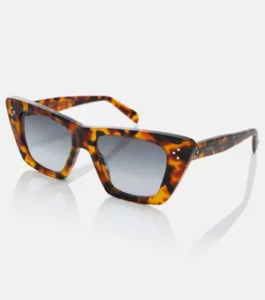 Celine Tortoiseshell Cat-eye Sunglasses