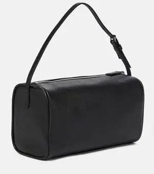 THE ROW Calf Leather Shoulder Bag - Black