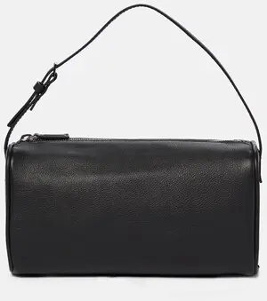 THE ROW Calf Leather Shoulder Bag - Black
