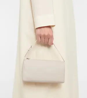 THE ROW 90s Leather Shoulder Bag - White