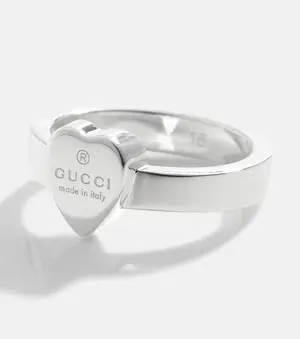 Gucci Heart Detail Ring - Silver