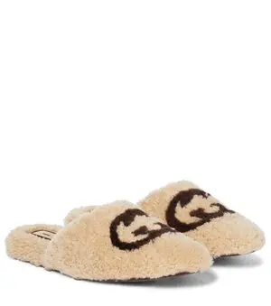 Gucci Shearling Slippers