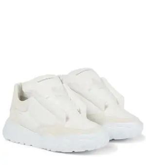 Alexander McQueen Puffy Suede-trimmed Sneakers