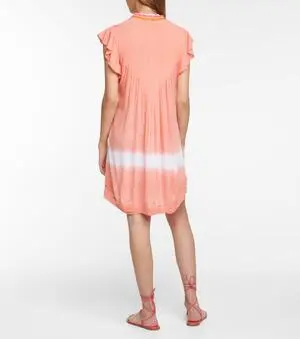 Poupette St Barth Sasha Tie-dye Mini Dress - Orange