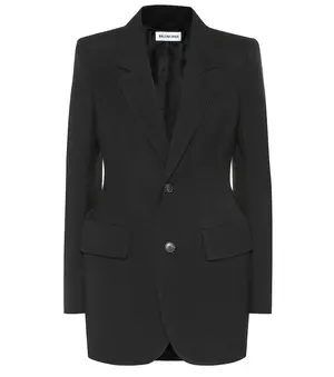 Balenciaga Hourglass Virgin Wool Blazer