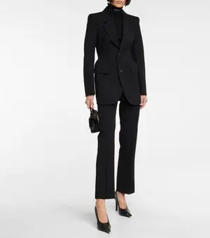 Balenciaga Hourglass Virgin Wool Blazer